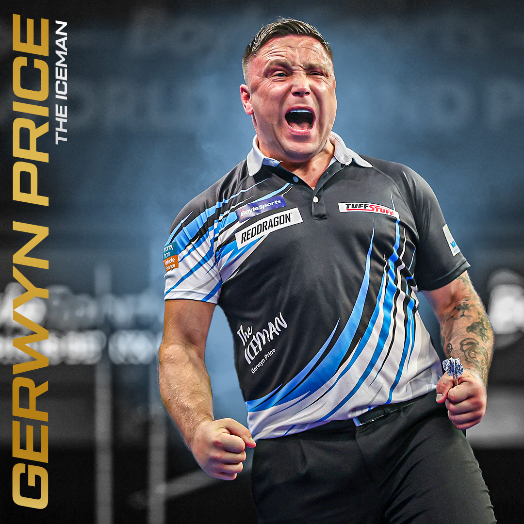 Gerwyn Price Collection | The Iceman Darts Merchandise – Dartshop.tv