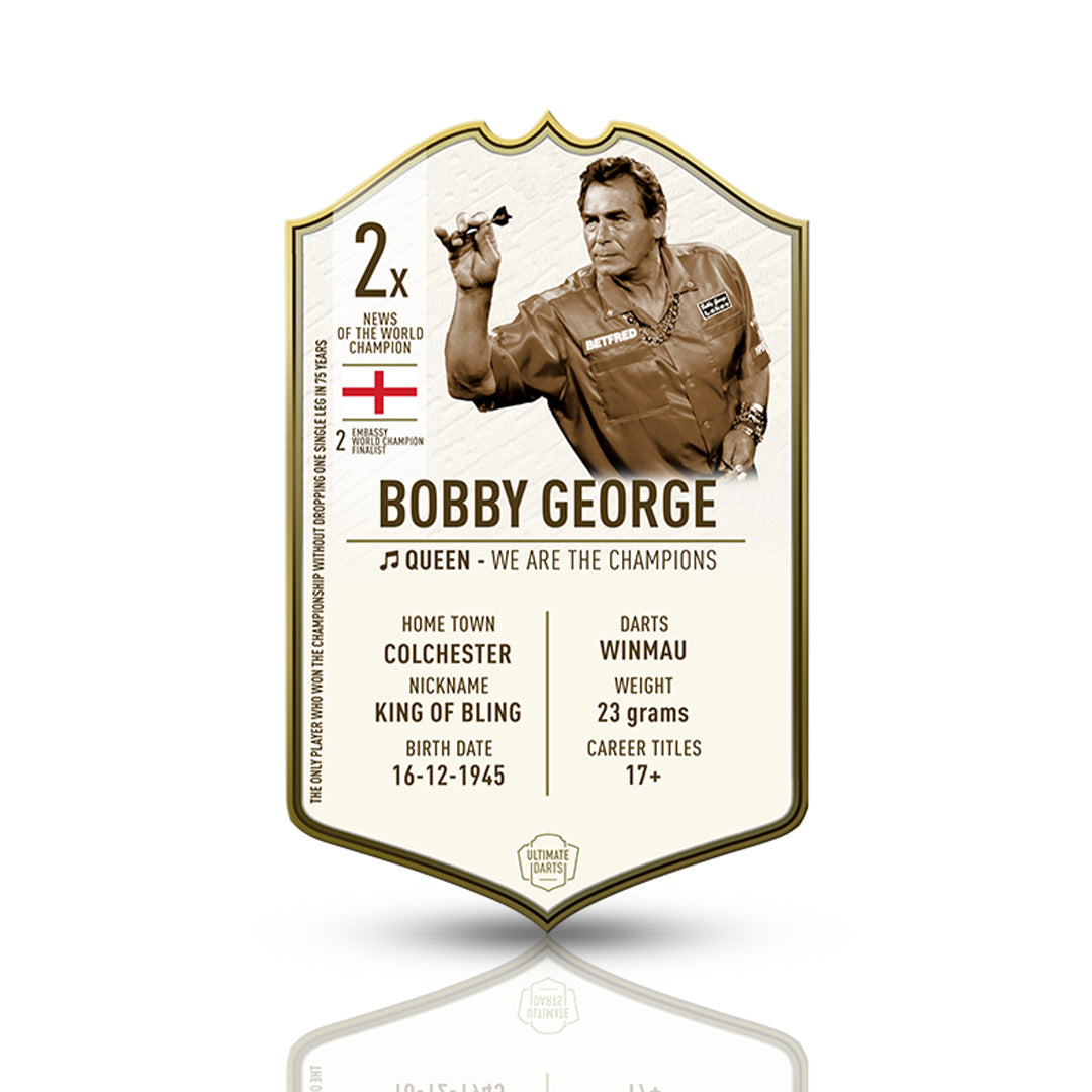 Bobby George Ultimate Signed Card | Exclusive Darts Memorabilia ...