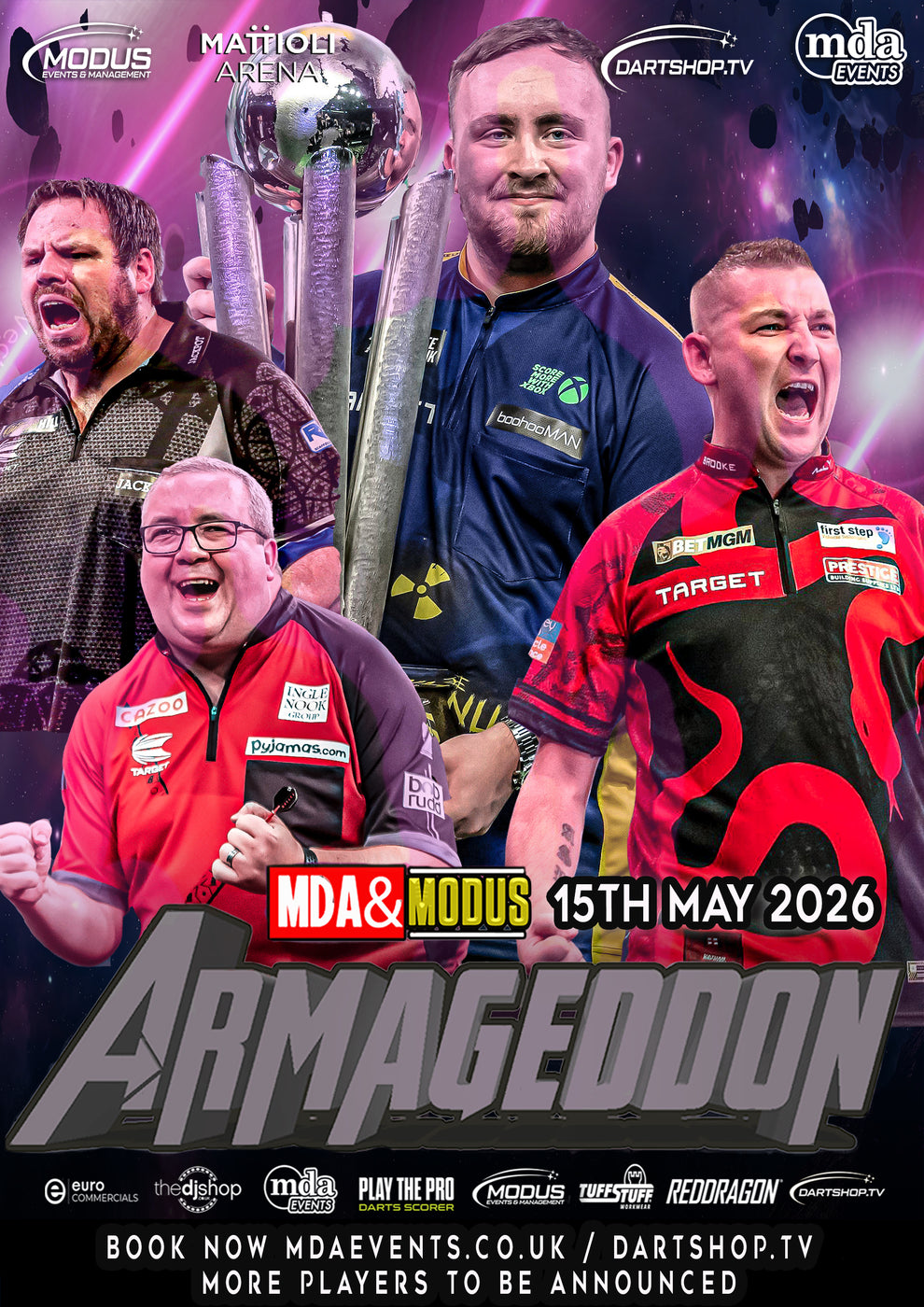 ARMAGEDDON 2025 – Live Darts in Leicester | 16th May 2025 – Dartshop.tv